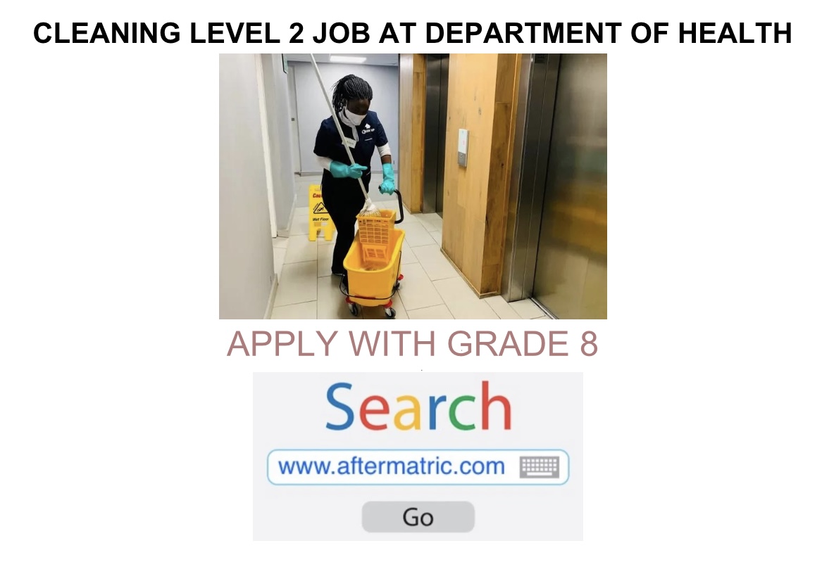 Cleaning Level 2 Job At Department of Health